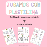 Plastilina: Letras y números – Un mundo para educar