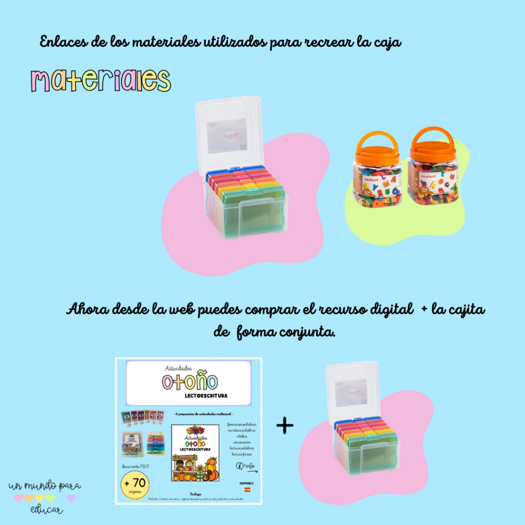 Otoño lectoescritura – Un mundo para educar