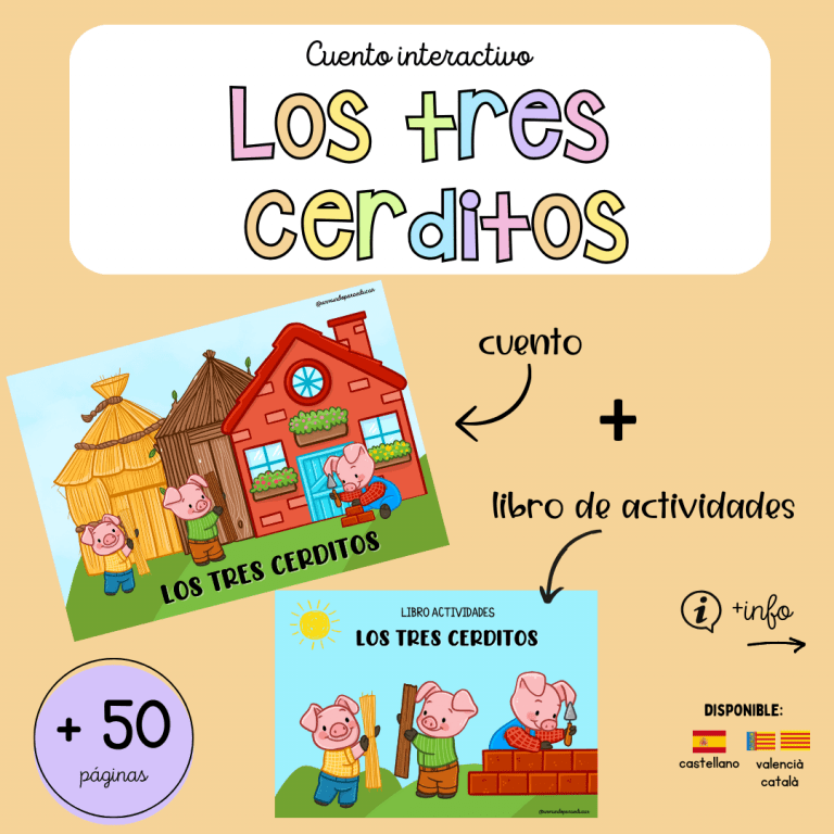 Cuento interactivo «Los tres cerditos» – Un mundo para educar