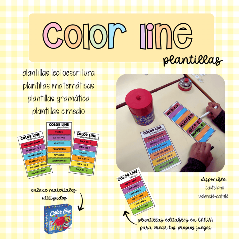 PLANTILLAS COLOR LINE – Un mundo para educar